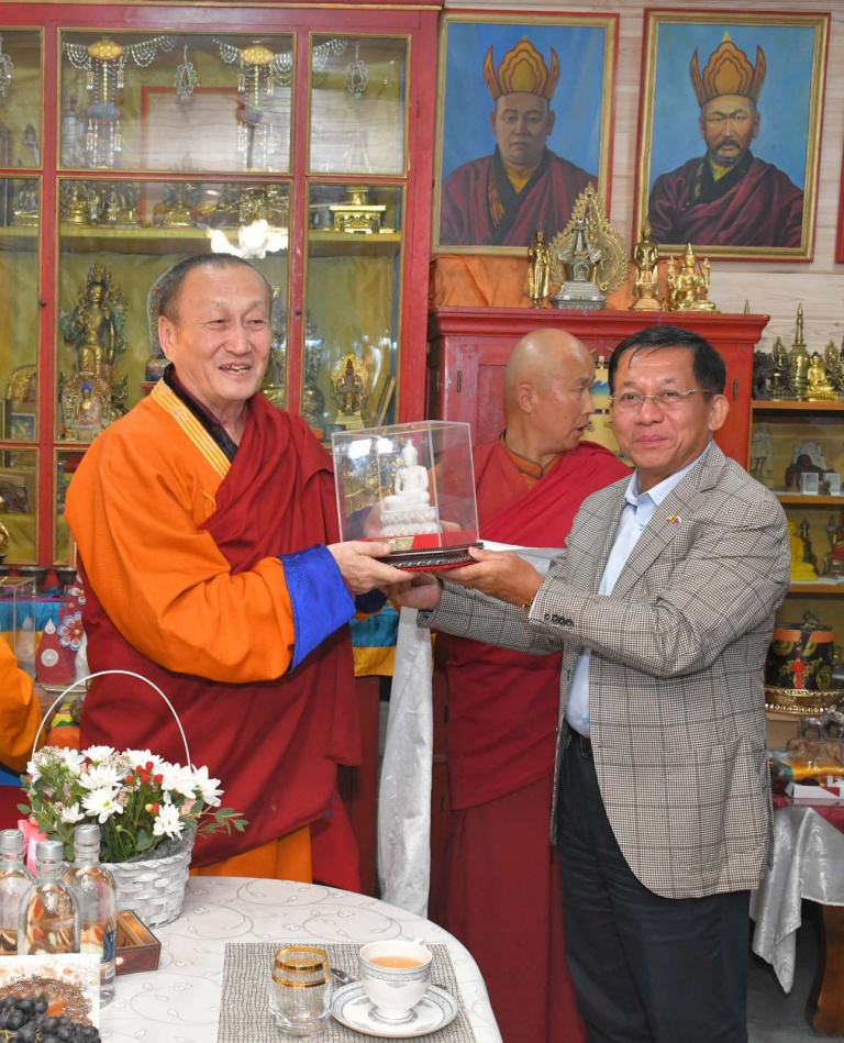 Myanmar high-level delegation led by SAC Chairman Prime Minister Senior ...